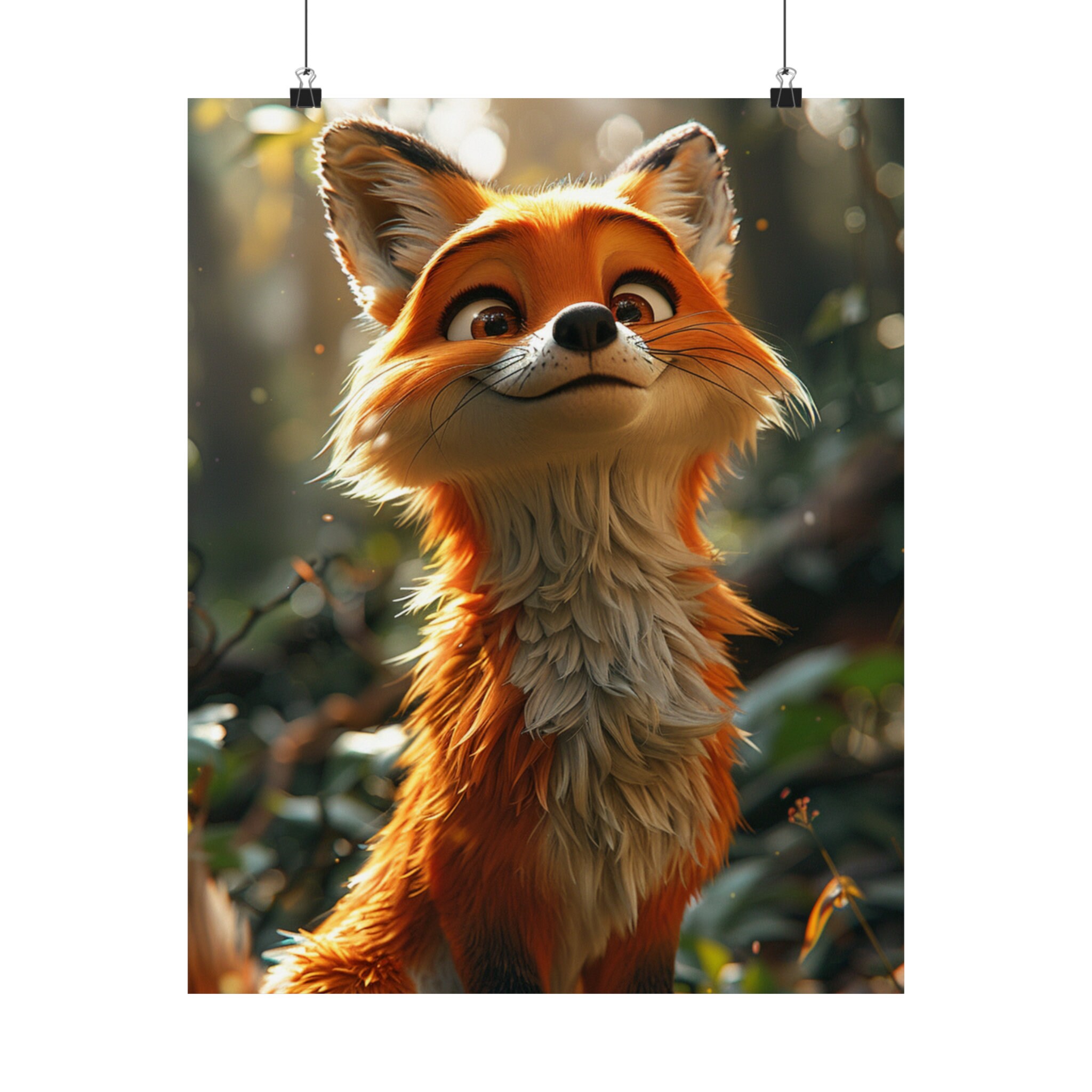 Fable the Fox Physical Print Many Sizes Stunning Premium Poster Prints ...
