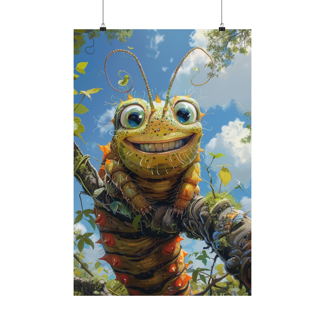Slinky the Caterpillar Physical Print Many Sizes Stunning Premium ...