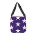 Tote Bag White Stars on Purple: Stylish and Adjustable Premium Bag With ...