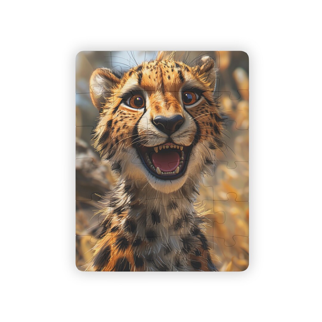 Cheers the Cheetah - 30-piece Jigsaw Puzzle, Fun Indoor Activity ...