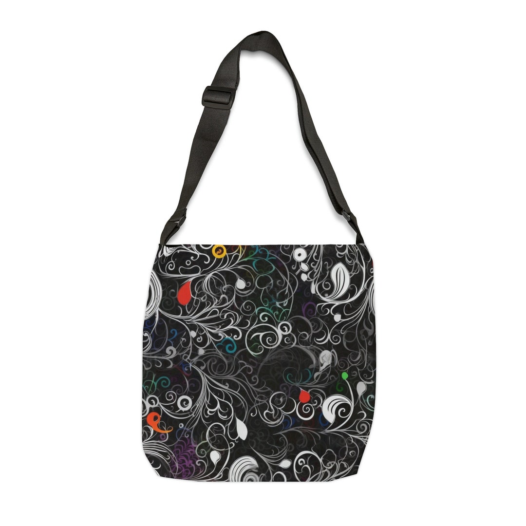 Tote Bag Elegant Spot Colour Swirl - Stylish and Adjustable Premium Bag ...
