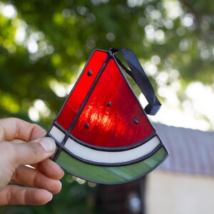 Watermelon Stained Glass Ornament - Etsy