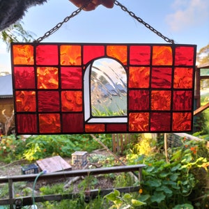 Stained Glass Checkered Portal - Etsy
