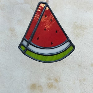 Watermelon Stained Glass Ornament - Etsy