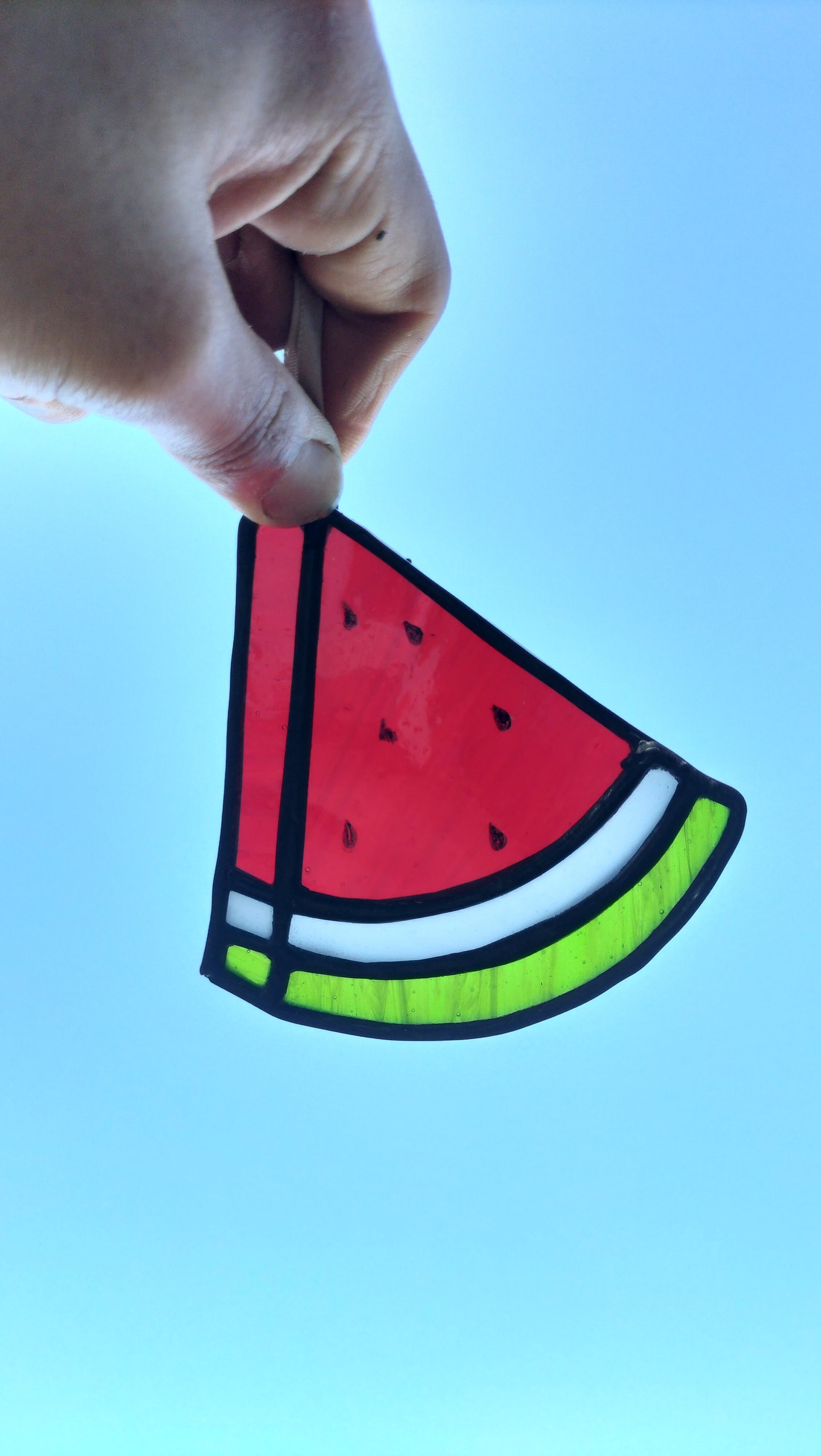 Watermelon Stained Glass Ornament - Etsy