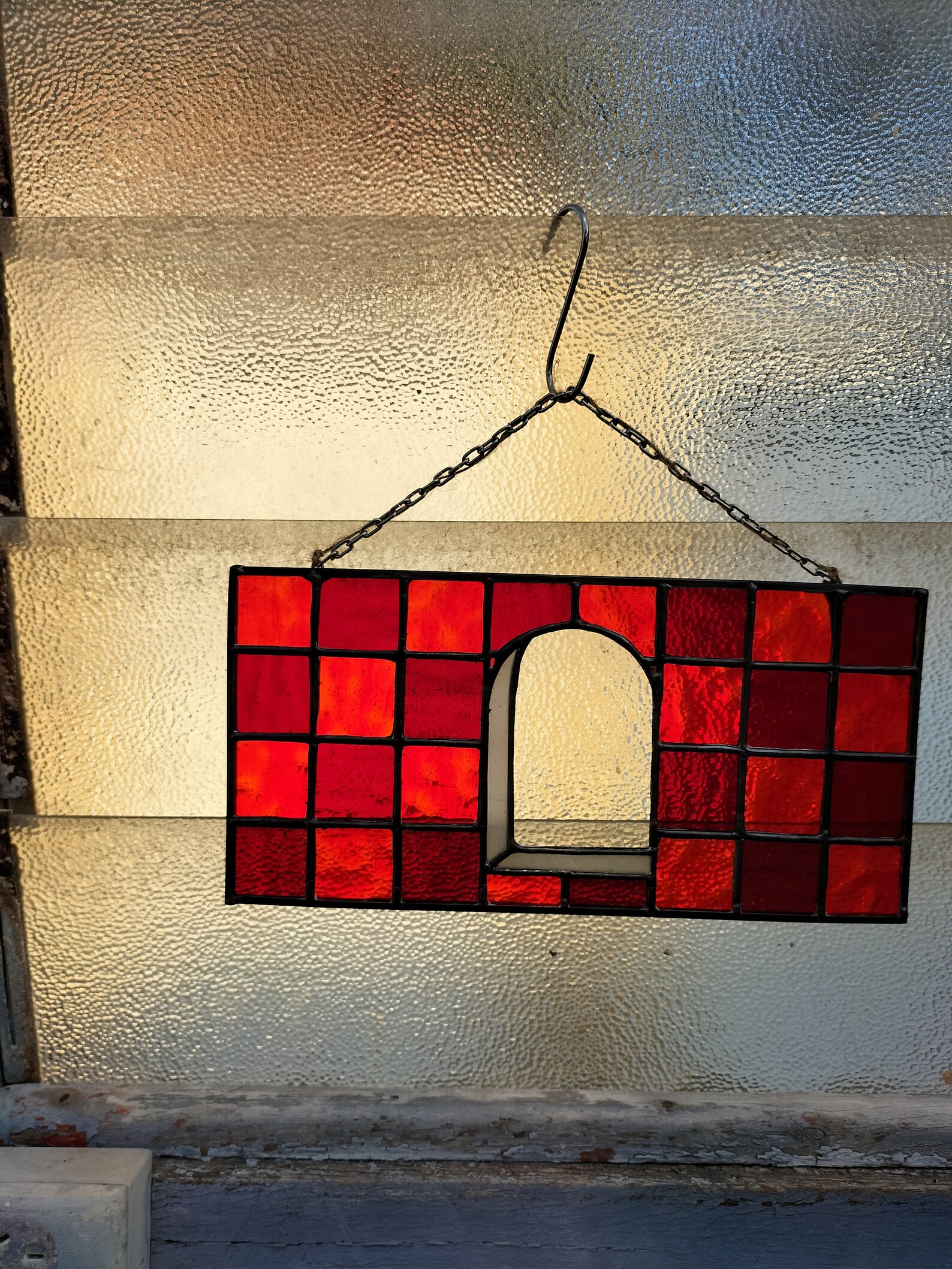 Stained Glass Checkered Portal - Etsy