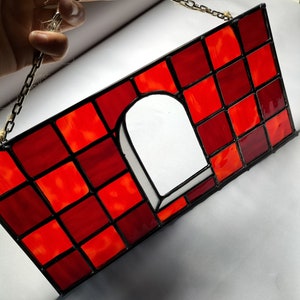 Stained Glass Checkered Portal - Etsy