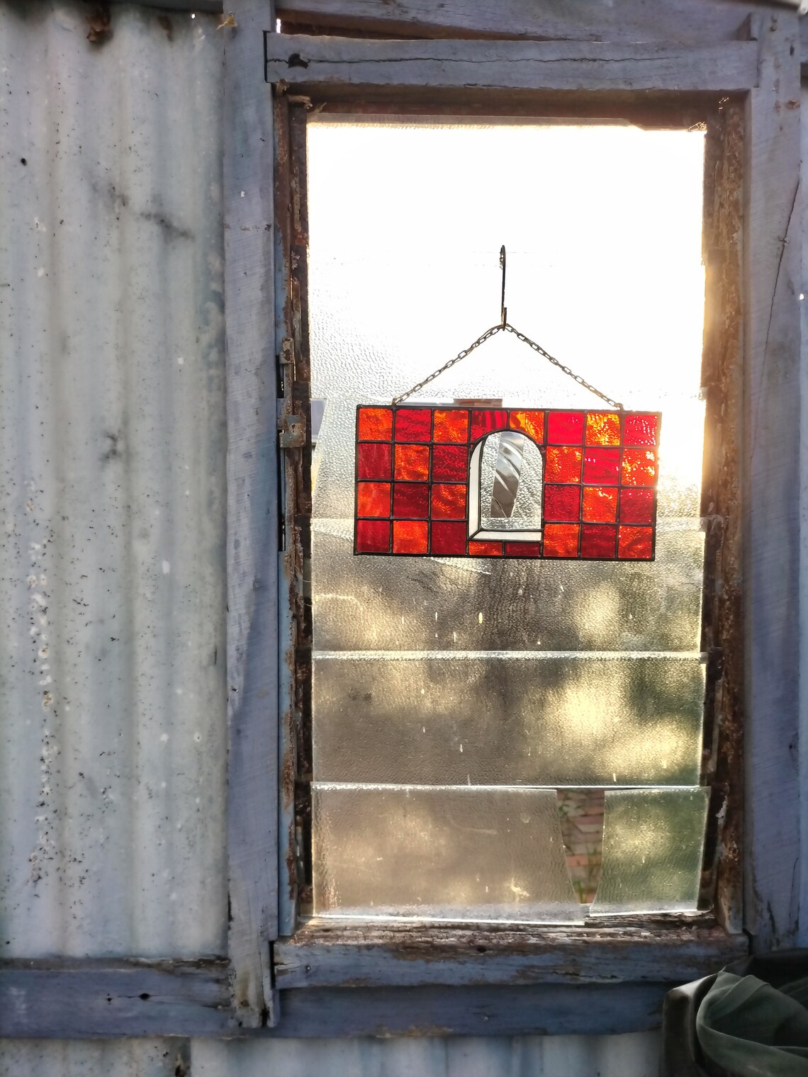 Stained Glass Checkered Portal - Etsy