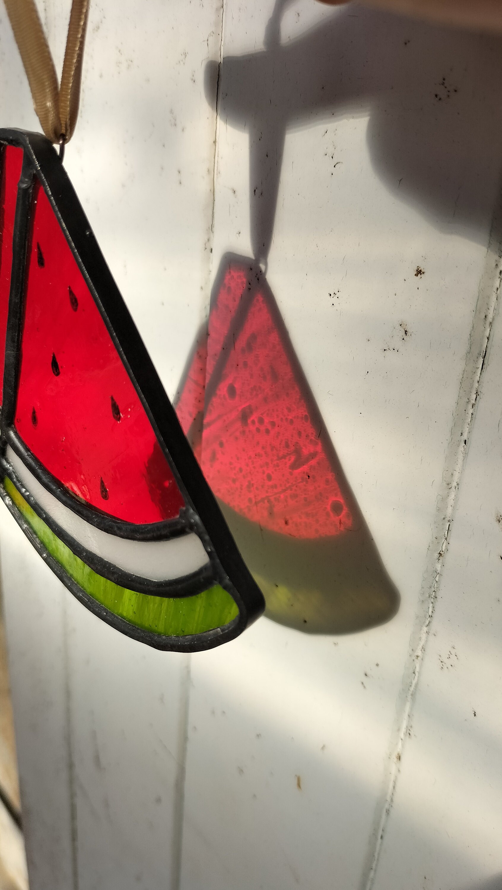 Watermelon Stained Glass Ornament - Etsy