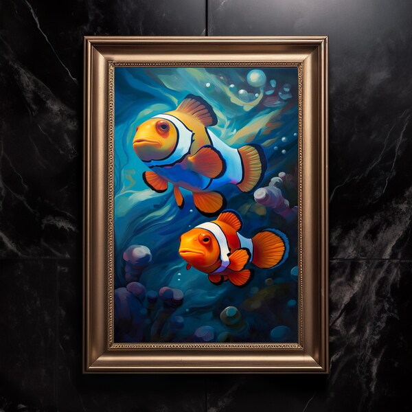 Clownfish Art - Etsy