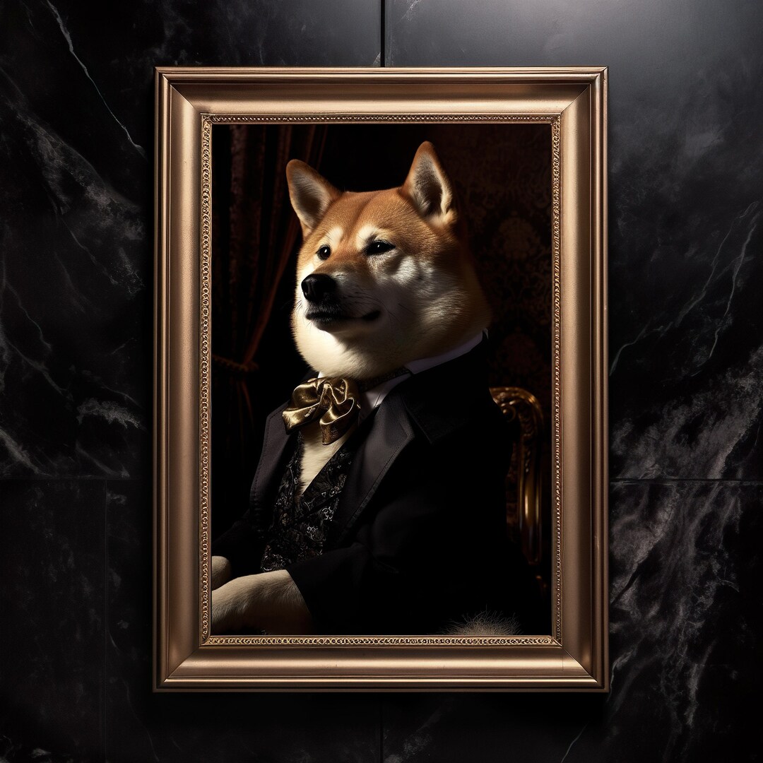 Doge Animal Portrait Art Poster Print - Etsy