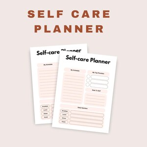 A4 SELF-CARE Planner | Mood Tracker Pdf | Stress Management | Mental ...