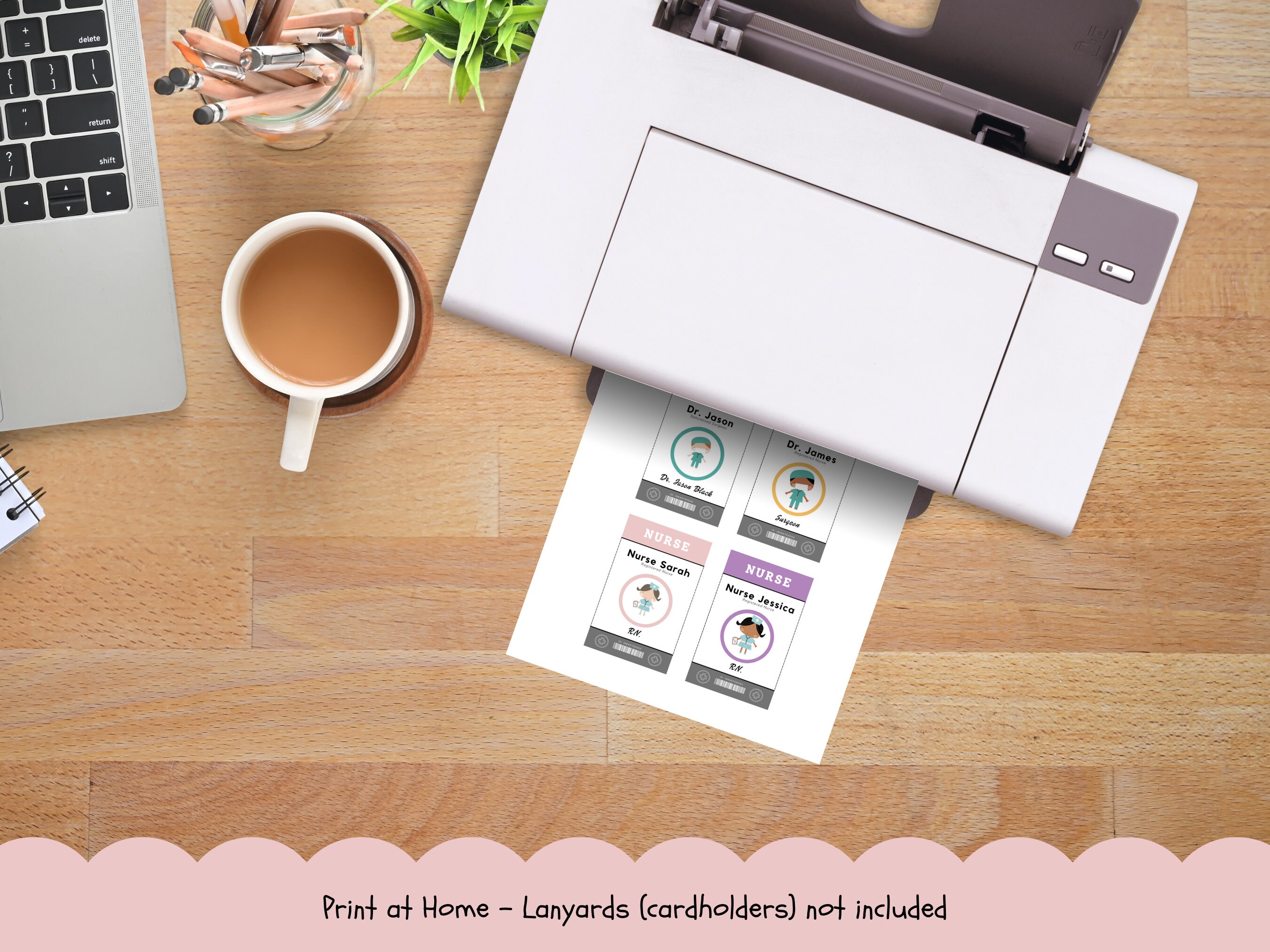 Kids Doctor Tag & Nurse Name Badge - Editable Medical ID Card | Pretend ...