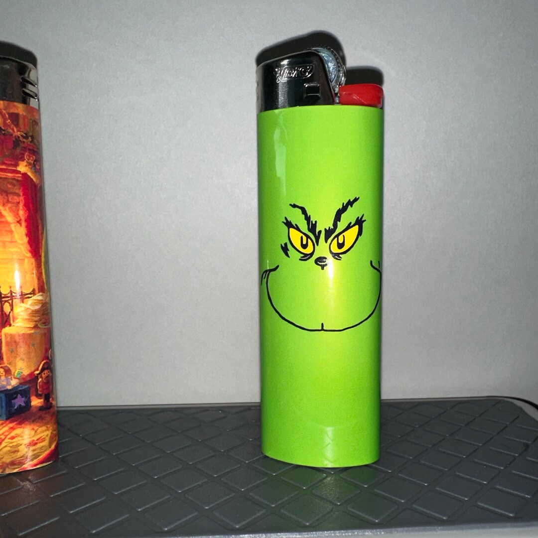 Grinch Lighter, Custom Lighter Wraps, Gangsta, Thug, 420, Gift for Her ...