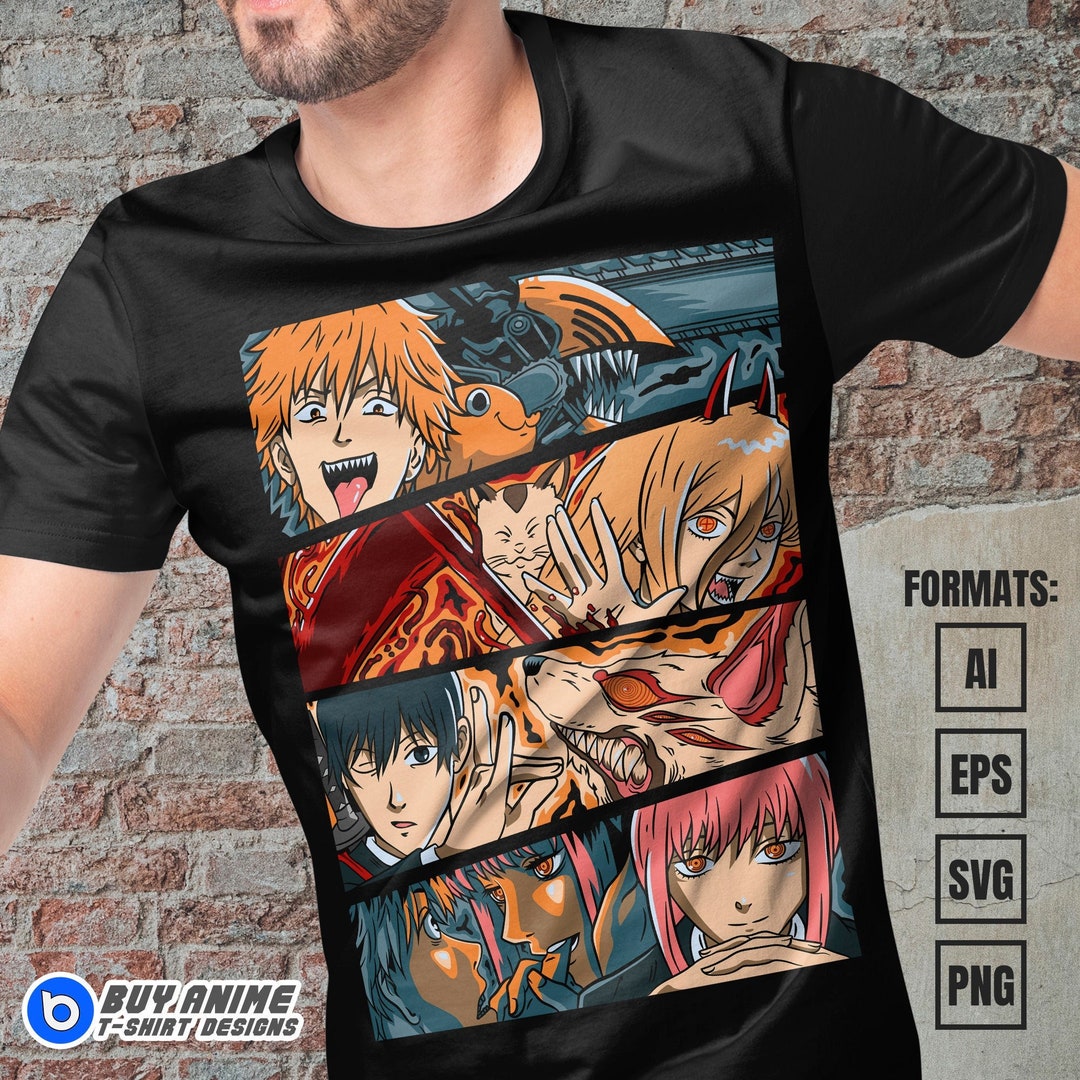 Premium Anime Vector Files, Ready for DTF, DTG, Sublimation Printing ...