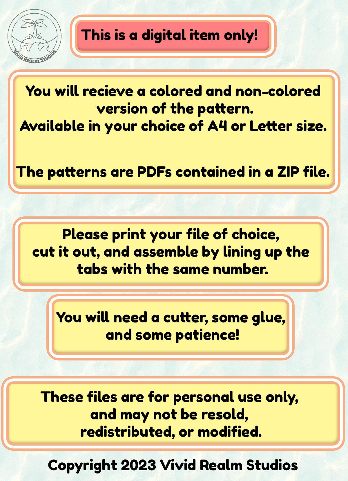 Simple Tower 3D Low Poly Papercraft Pattern PDF Files - Etsy