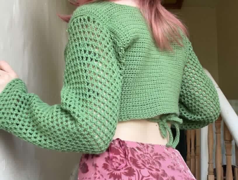 Phoebe Long Sleeve Top Crochet PATTERN - Etsy