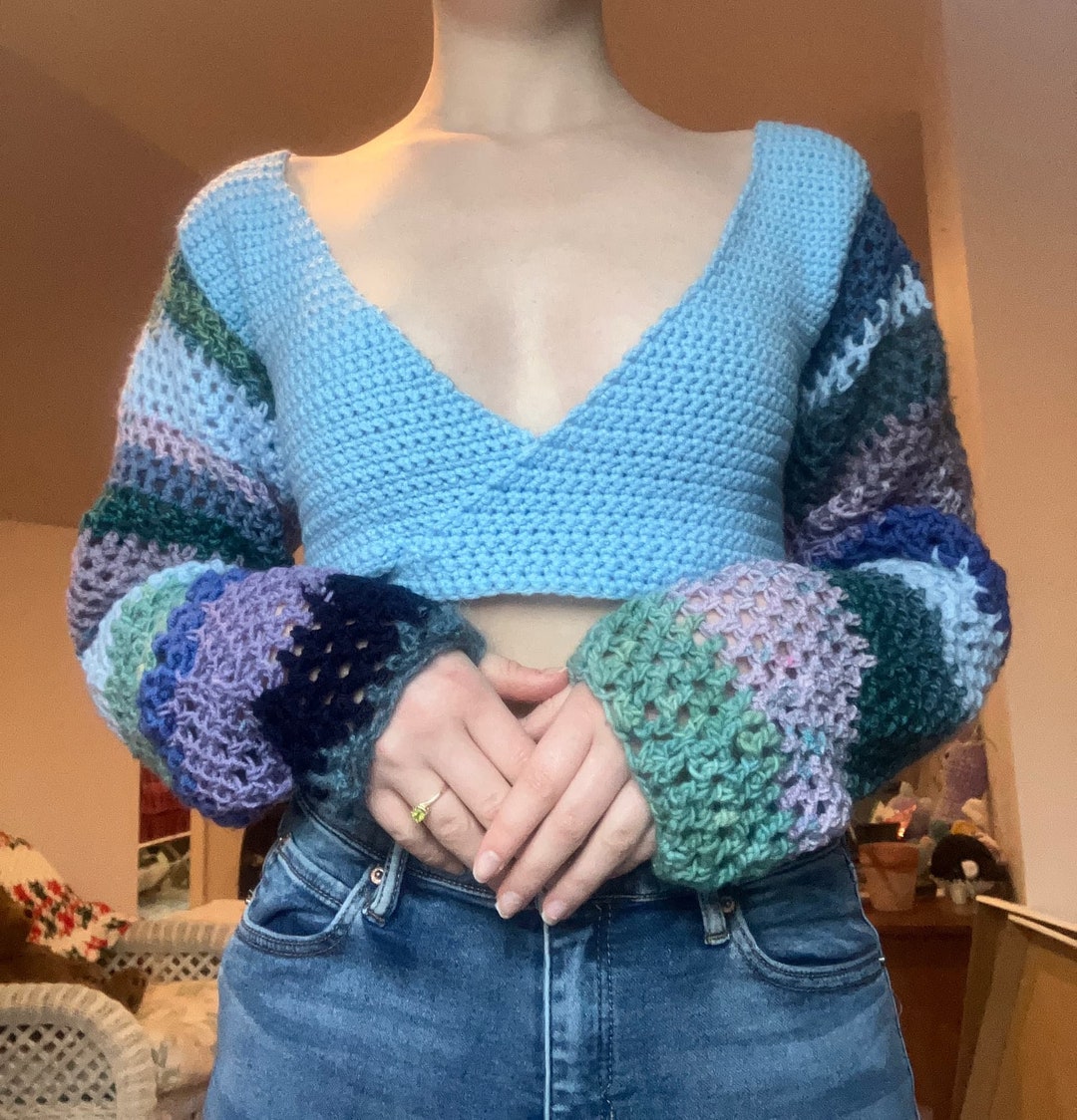 Phoebe Long Sleeve Top Crochet PATTERN - Etsy