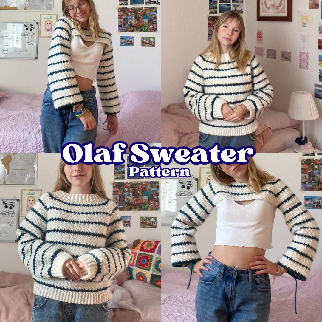 Olaf Shrug and Sweater PDF PATTERN - Etsy