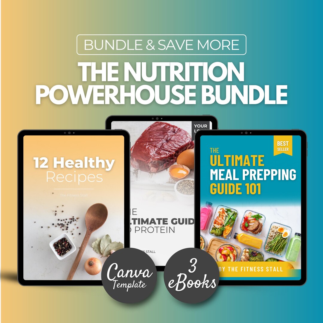 The Nutrition Powerhouse Bundle, Health Coaching Resources, Fitness Ebook Template, Workout ...