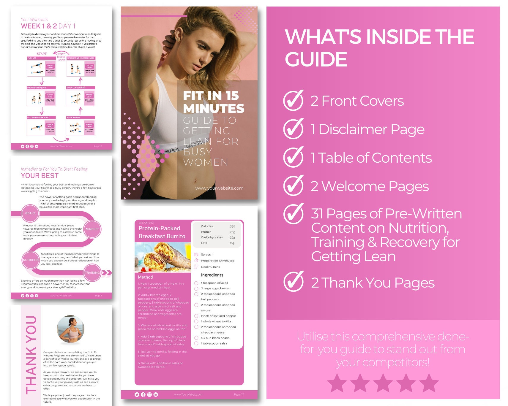 4-week Weight Loss Program 30-day Program Fitness Program - Etsy