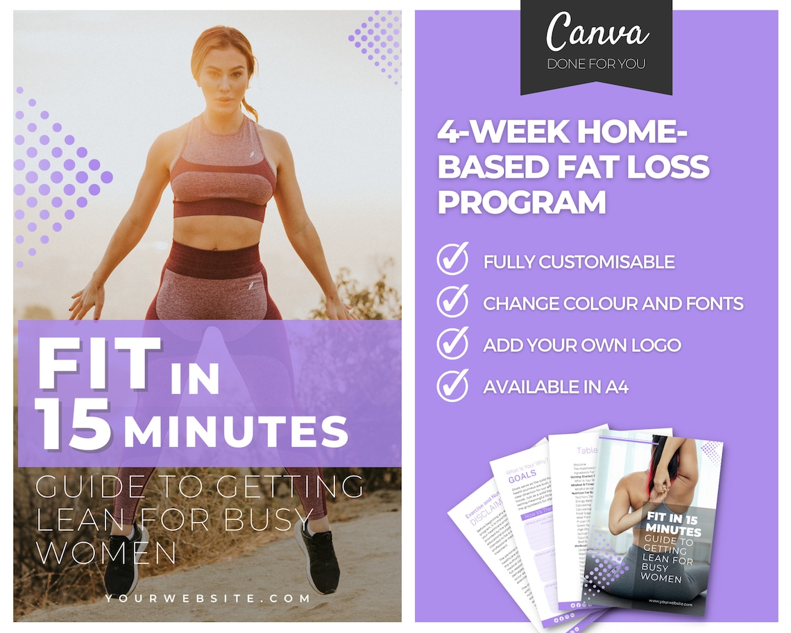 4-week Weight Loss Program 30-day Program Fitness Program - Etsy