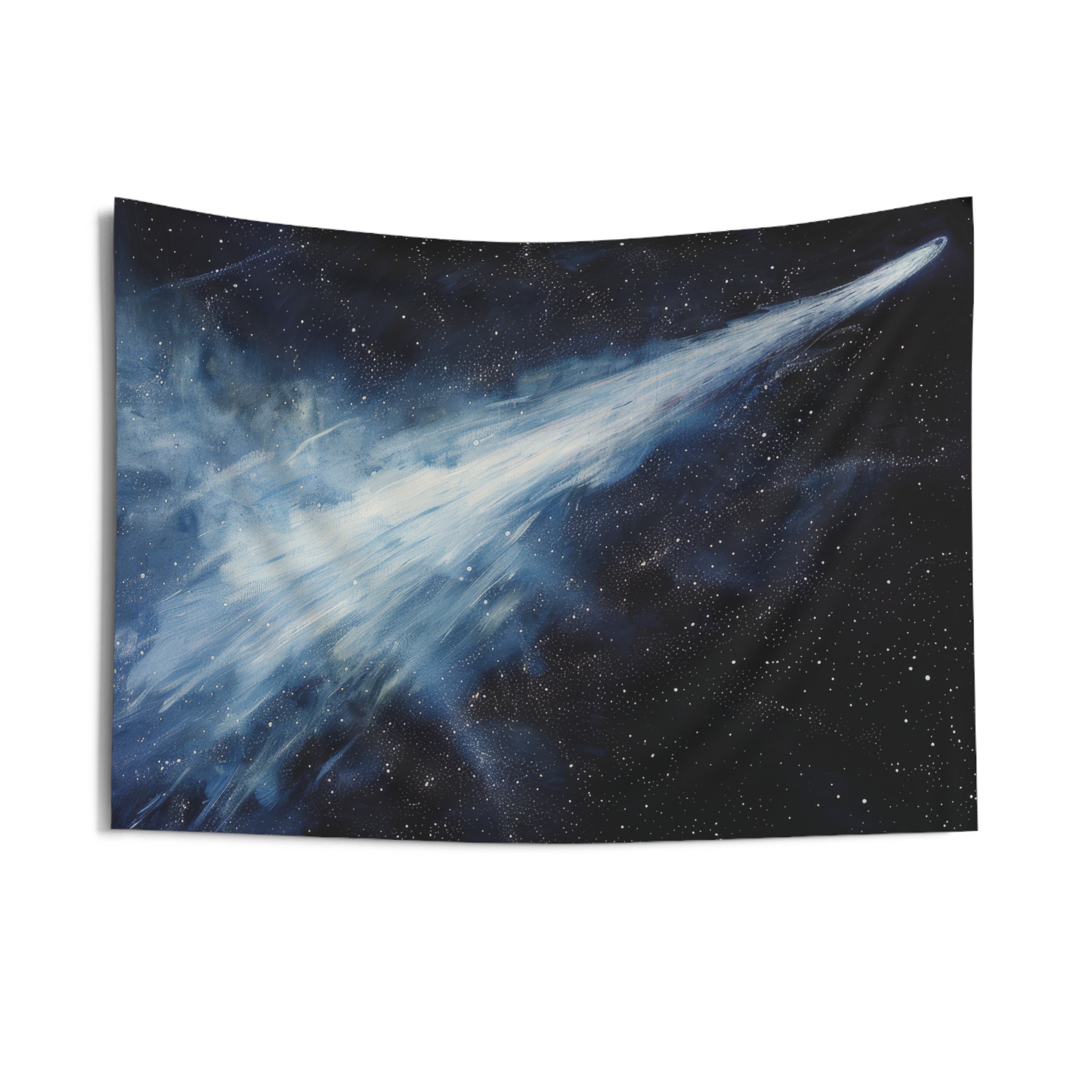 Comet Through Space Wall Tapestry - Celestial Phenomenon Decor, Cosmic ...