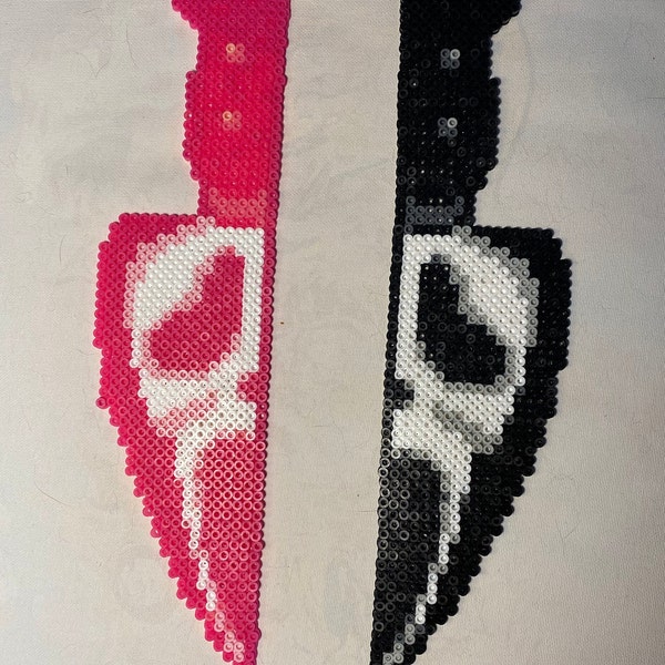 Perler Bead Art Ghost Face - Etsy