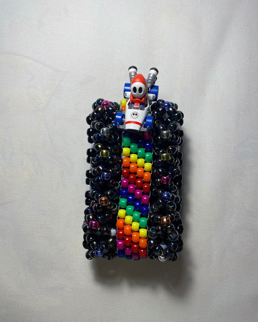 Spinning Rainbow Road Kandi Cuff - Etsy