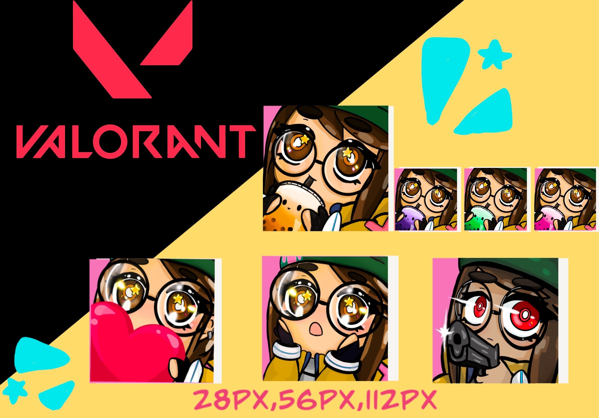 Valorant Chibi Kill Joy Emotes for Twitch/discord - Etsy