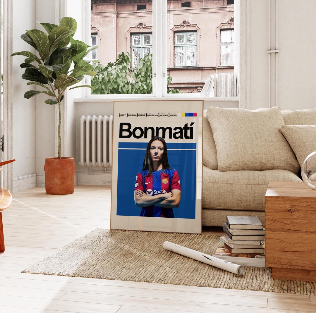 Aitana Bonmati Poster, Barcelona Women’s Football Team, Sports Digital ...