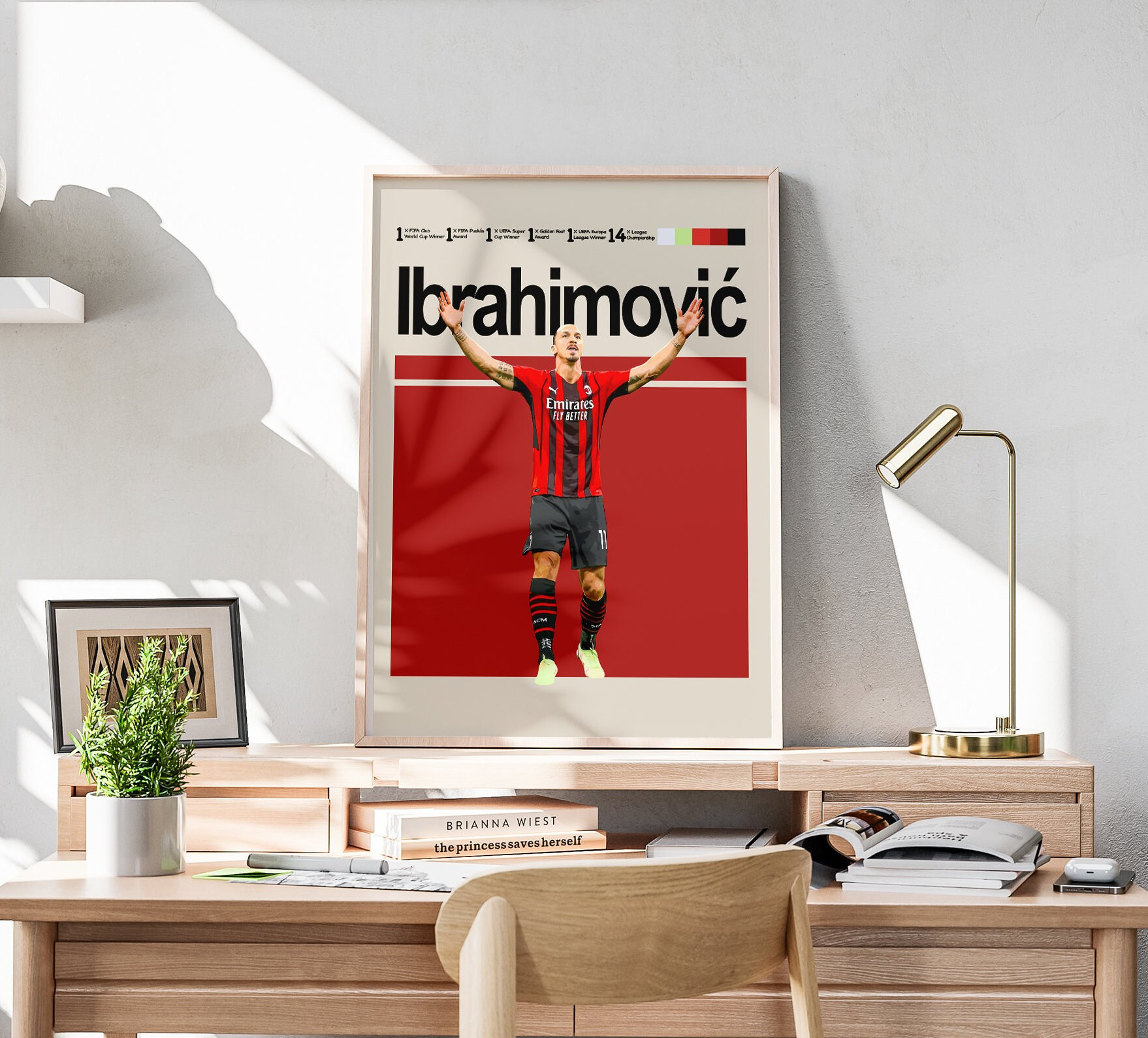 Poster di Zlatan Ibrahimovi, poster dell'AC Milan, poster da parete di ...