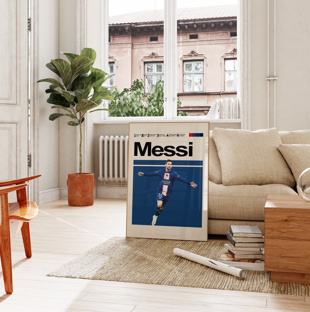 Lionel Messi Poster, Paris Saint Germain Football Team, Printable ...