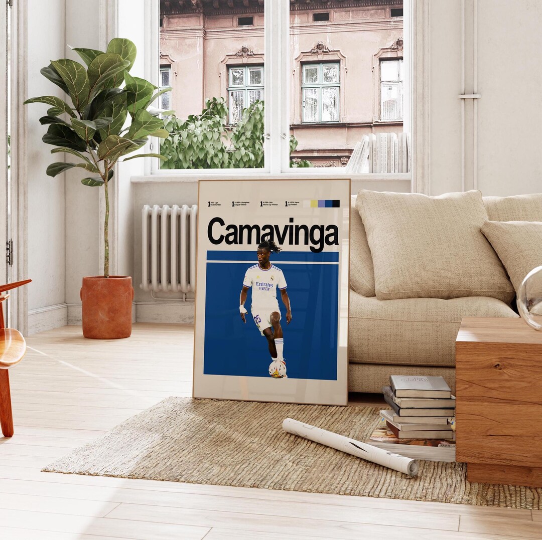 Eduardo Camavinga Poster, Real Madrid Poster, Camavinga Wall Poster ...