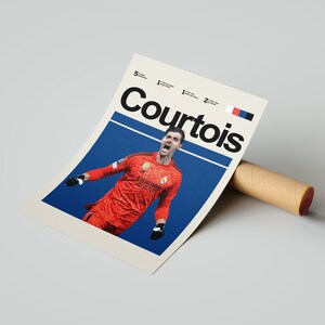 Thibaut Courtois Poster: Real Madrid Goalkeeper Art (digital Download ...