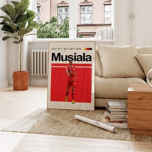 Jamal Musiala Poster, Bayern Munich Poster, Football Instant Download ...