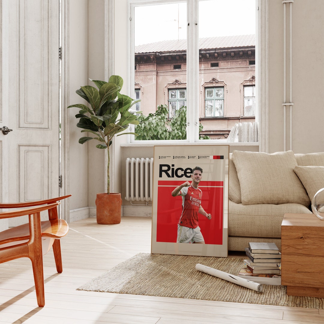 Declan Rice Poster Arsenal Poster Download Art Printable - Etsy