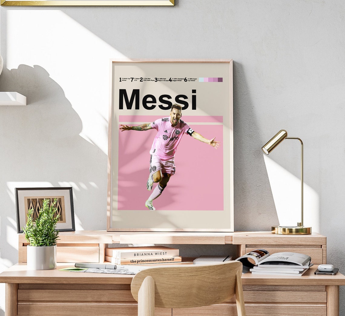 Lionel Messi Poster, Inter Miami Poster, Football Wall Poster .lionel ...
