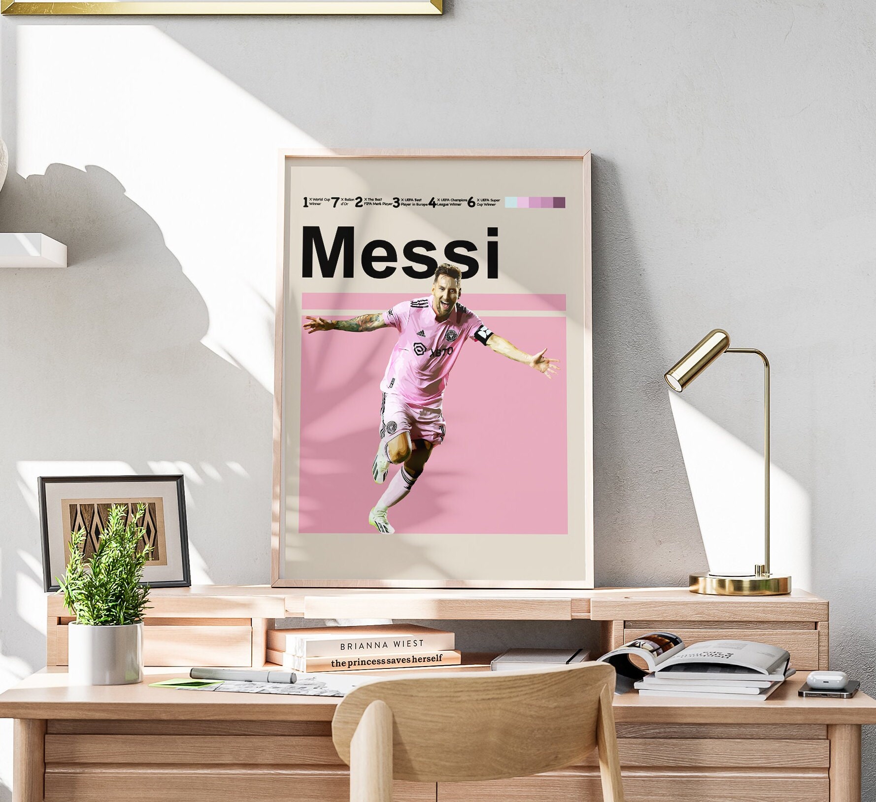 Lionel Messi Poster, Inter Miami Poster, Football Wall Poster .lionel ...