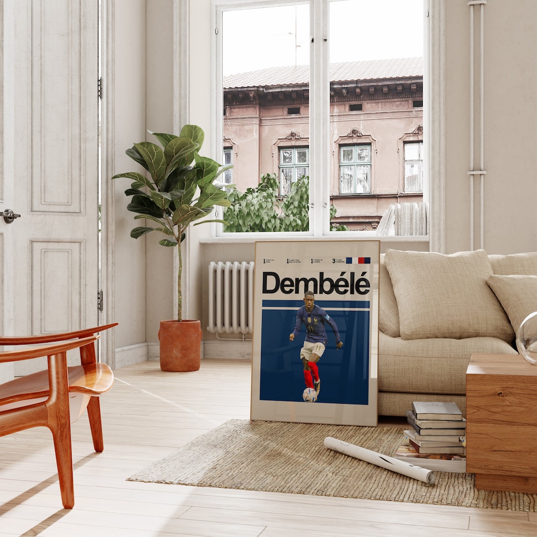 Ousmane Dembélé Poster, France Football Team Poster, Ousmane Dembele ...