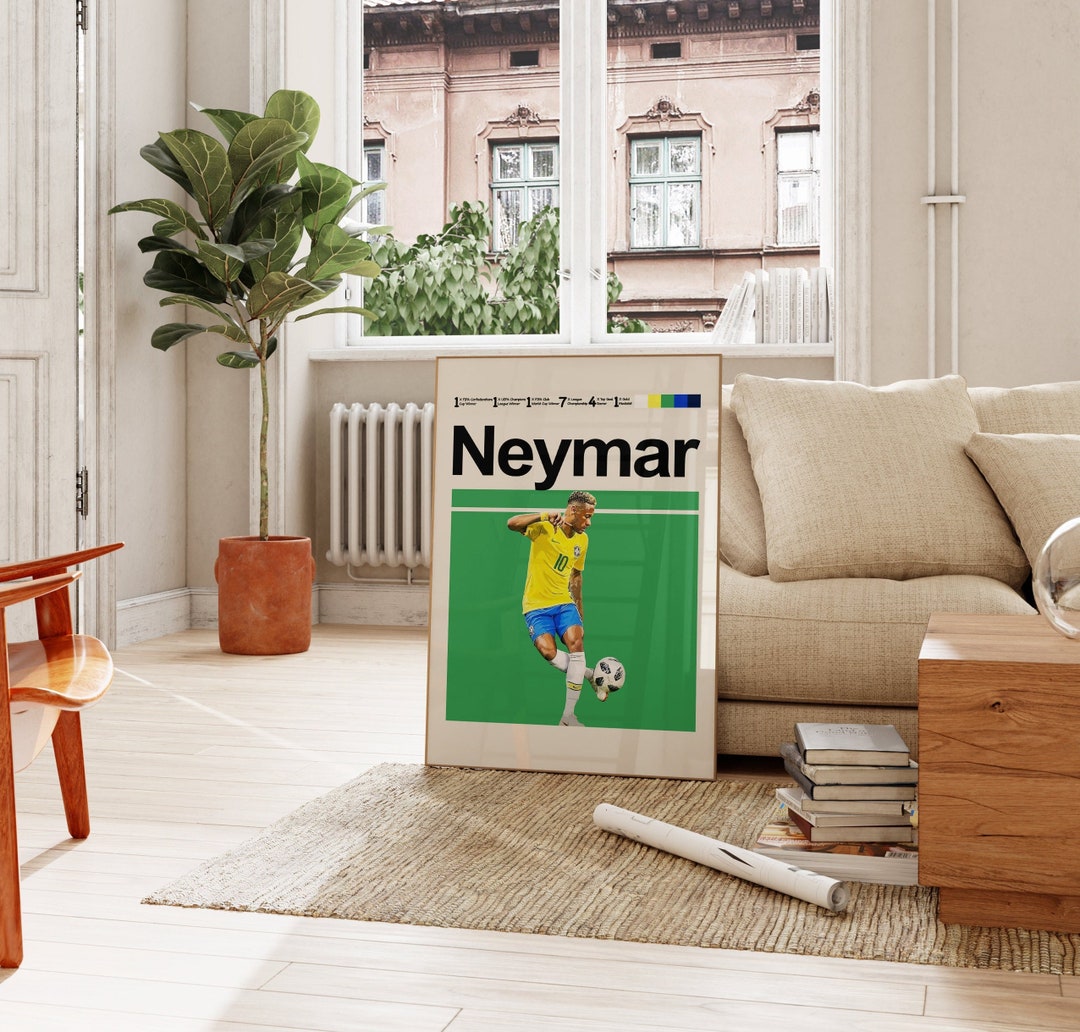 Neymar Poster, Brazil National Football Team, Download Print Art ...