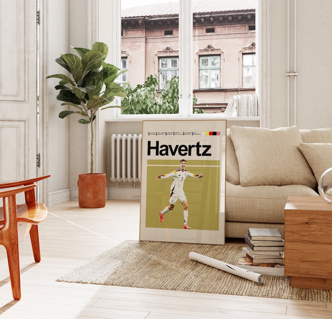 Kai Havertz Poster, Germany National Football Team, Digital Print Art ...