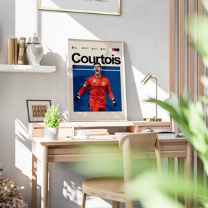 Thibaut Courtois Poster: Real Madrid Goalkeeper Art (digital Download ...