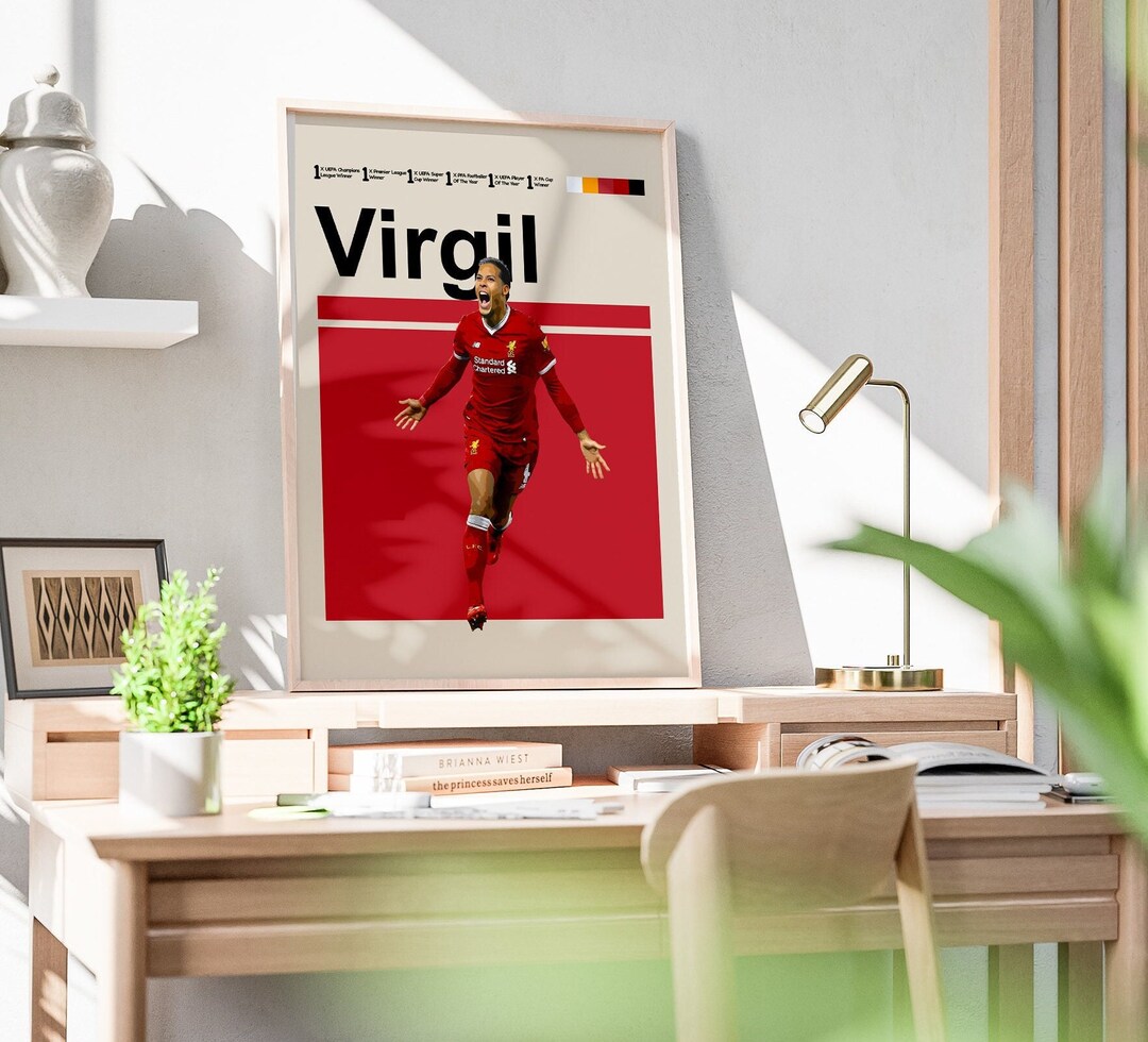 Virgil Van Dijk Poster Liverpool Poster Print Gifts for - Etsy