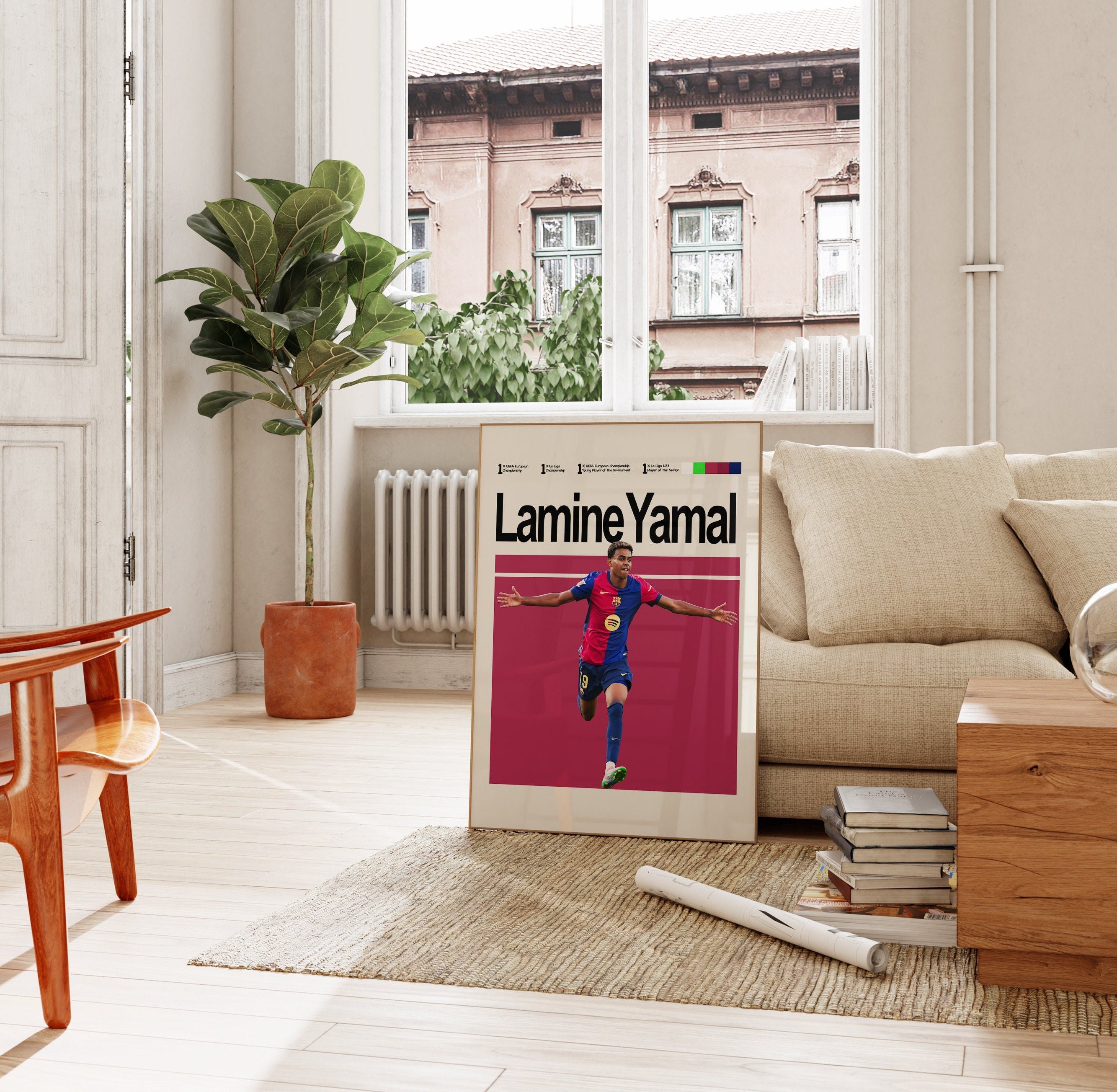 Lamine Yamal Poster, Barcelona Football Art (digital Download) - Etsy