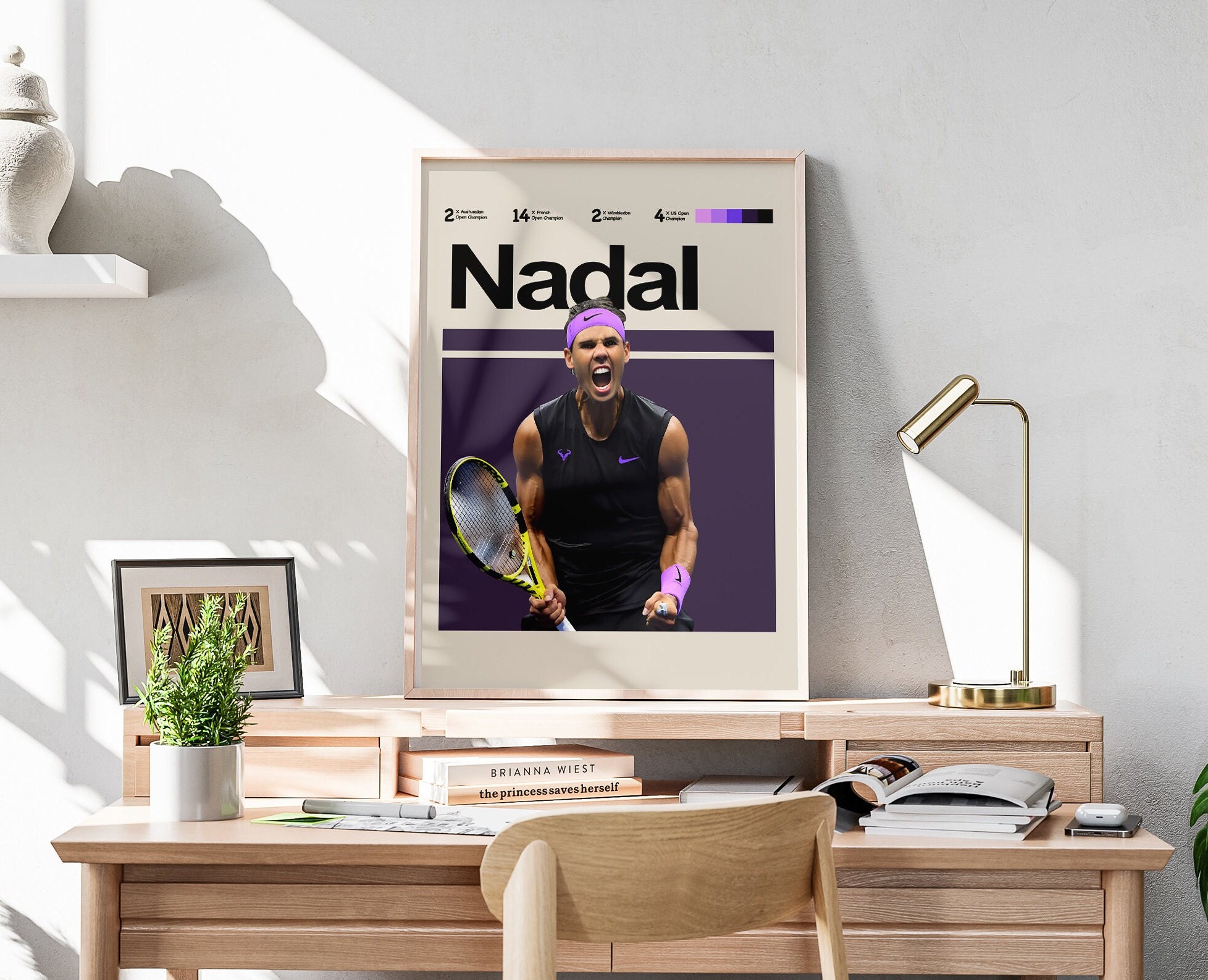 Rafael Nadal Poster Tennis Art Print. Tennis Fans Sports - Etsy
