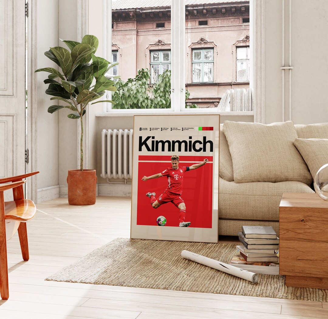Joshua Kimmich Poster, Bayern Munich Football Team, Digital Print Art ...
