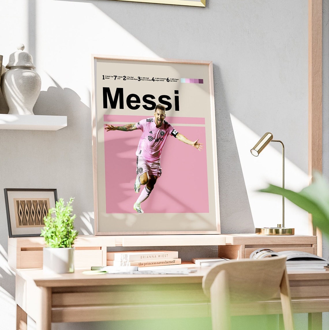 Lionel Messi Poster, Inter Miami Poster, Football Wall Poster .lionel ...