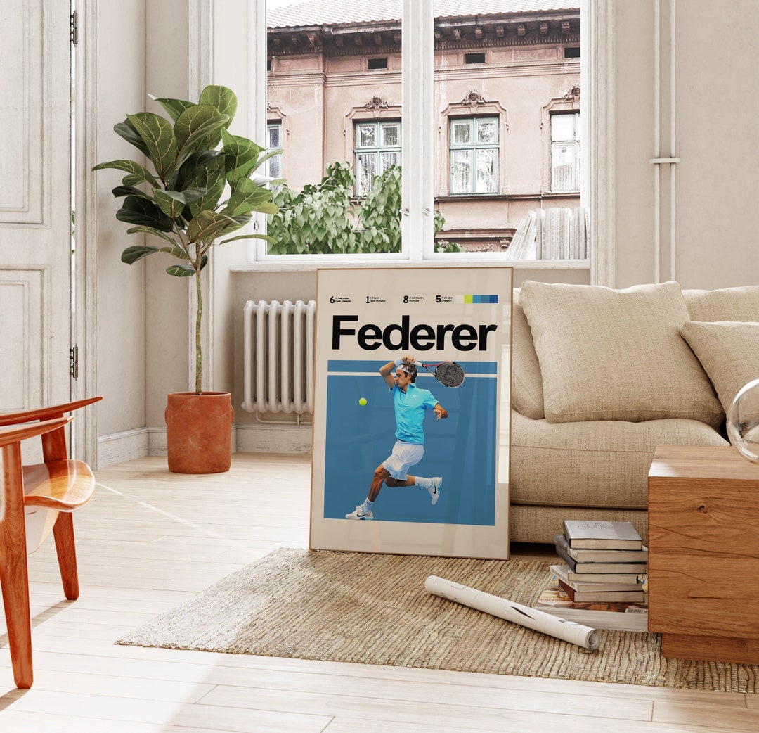 Roger Federer Poster, Tennis Posters, Download Art Print. Digital Home ...