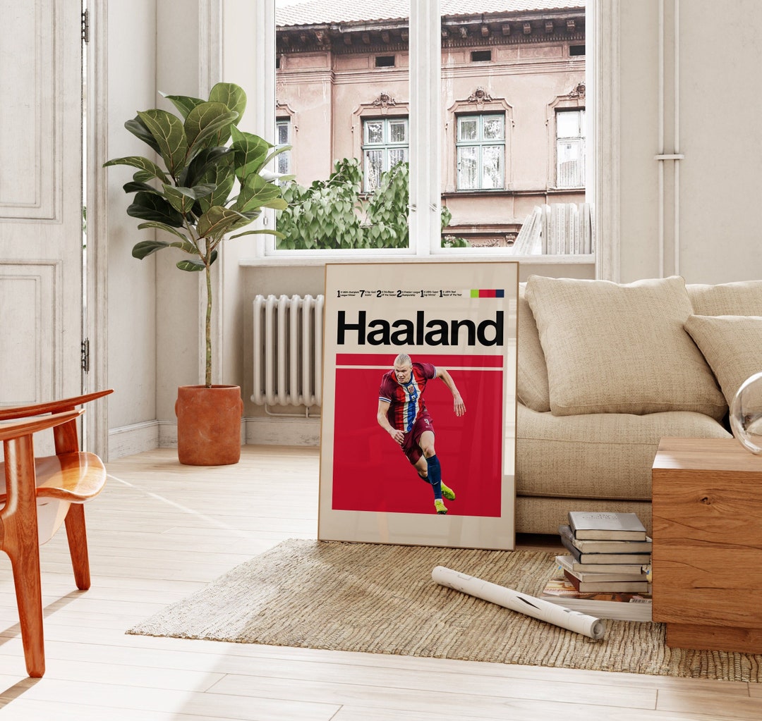 Erling Haaland Poster, Norway National Team, Soccer Gifts, Download ...